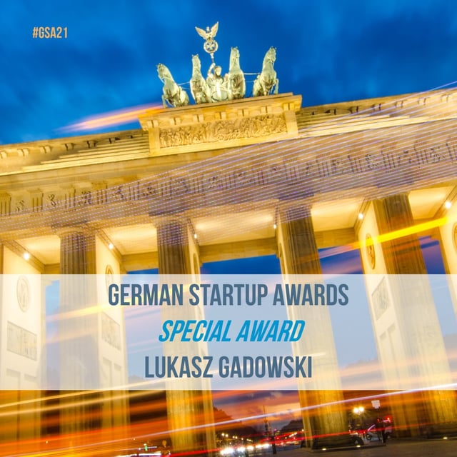 German Startup Awards 2021 – Special Award for Lukasz Gadowski by ...