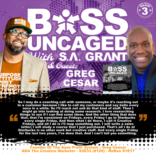 Founder Of The Azon Profit System : Greg Cesar AKA The Creative ...