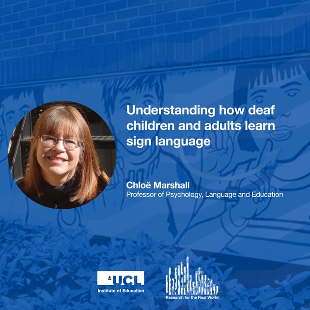 Understanding how deaf children and adults learn sign language ...