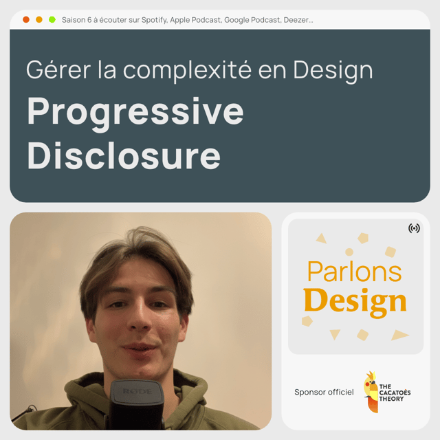#255 Progressive Disclosure : Gérer la complexité en Product Design by ...