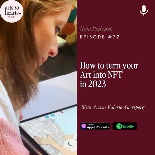 How to turn your art into NFT in 2023 w/ Valerie Auersperg, An Artist by @Charuka · Zencastr