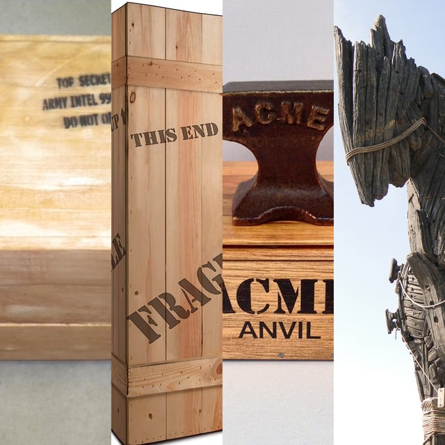 Mt. Rushmore of a Large Wooden Shipping Crate by @Richard Manfredi ...