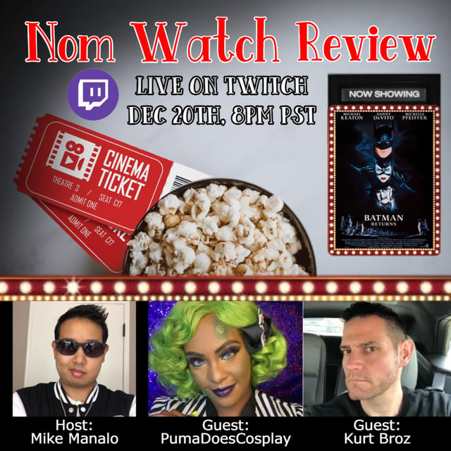 "Batman Returns" (1992) Film Review - Nom Watch Review Ep 60 w Mike ...